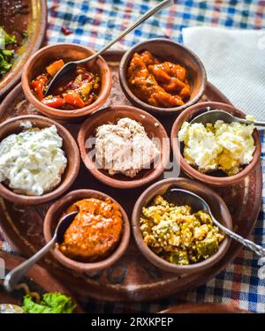 Pepper, White cheese, brandy, sauce, traditional food Osogovo Mountains ...