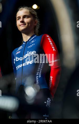 Belgian Fleur Moors pictured during the team presentation of the ...