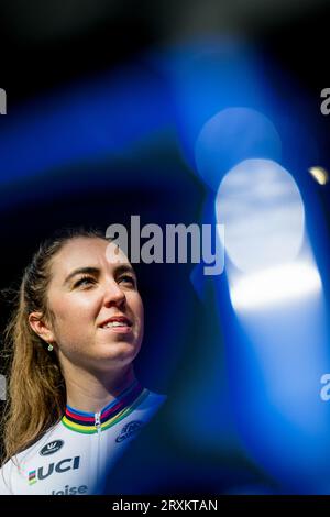 Dutch Shirin van Anrooij pictured in action during the women's elite ...