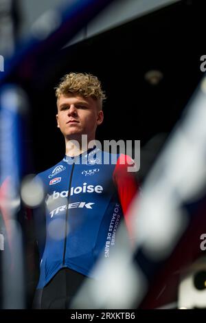 Dutch David Haverdings pictured in action during the U23 men race at ...