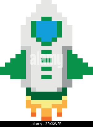 vector pixel art warship isolated Stock Vector Image & Art - Alamy