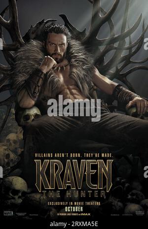Kraven the Hunter Aaron Taylor-Johnson Stock Photo - Alamy
