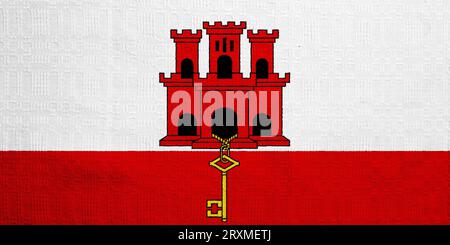 Gibraltar flag on a textured background. Concept collage Stock Photo ...