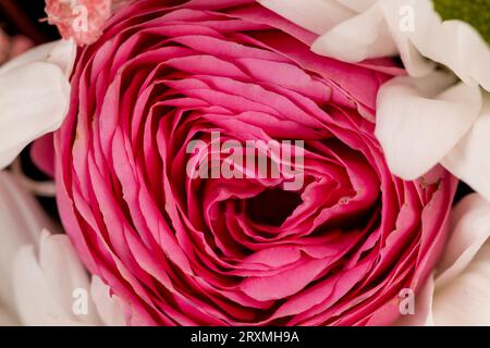 using different types of flowers to create a small bouquet for a ...