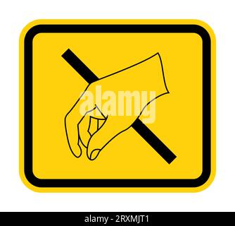 Warning Sign Static Sensitive Hazard Symbol Stock Vector Image & Art ...