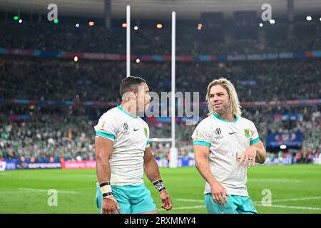 Francois Faf de Klerk and Cheslin Kolbe during the World Cup RWC 2023 ...
