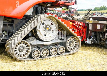 Triangle rubber crawler suspension of modern off road agricultural ...