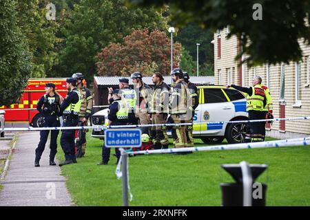 Linköping, Sweden. 26th, September, 2023. An explosion has occurred in ...