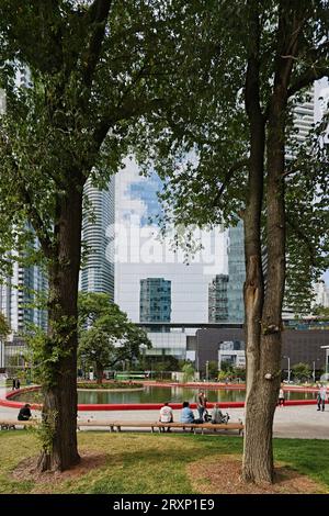Love Park Toronto designed by Claude Cormier Stock Photo - Alamy