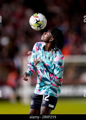 Luton Town's Issa Kabore ahead of the Premier League match at Selhurst ...
