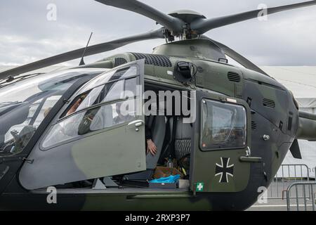 German Air Force Airbus H145M Search And Rescue helicopter at Fassberg Air Base. Fassberg ...