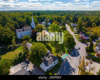 Carlisle historic town center aerial view including First Religious ...
