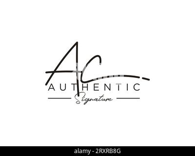 AC Letter Signature Logo Template elegant design logo Sign Symbol ...