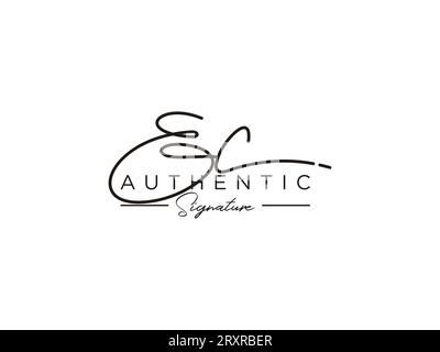 EC Signature Logo Template Vector Stock Vector Image & Art - Alamy