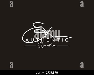 EX Signature Logo Template Vector Stock Vector Image & Art - Alamy