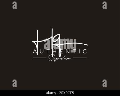 HQ Signature Logo Template Vector Stock Vector Image & Art - Alamy