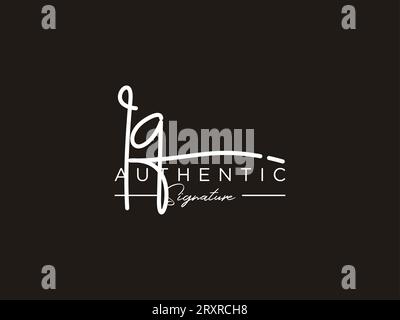 IQ, abstract monogram vector logo design, initial logo, line art, logo ...