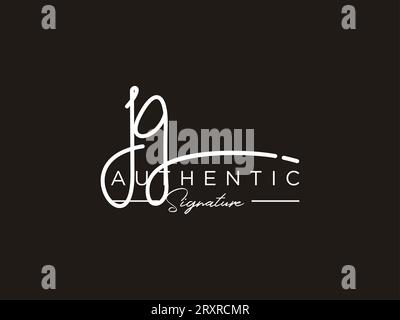 JG Signature Logo Template Vector Stock Vector Image & Art - Alamy