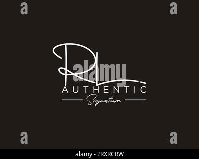 RL Signature Logo Template Vector Stock Vector Image & Art - Alamy