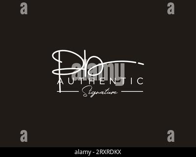 P B PB Initial letter handwriting and signature logo. A concept ...