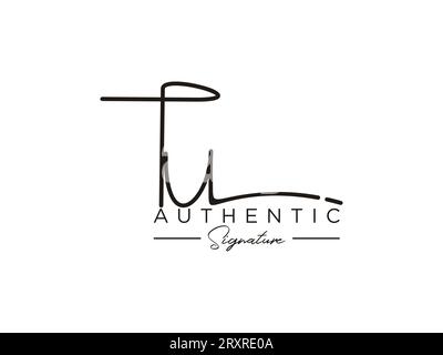 TU Signature Logo Template Vector Stock Vector Image & Art - Alamy