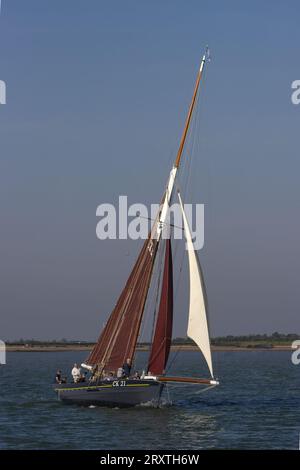 The oyster smack Charlotte Ellen, CK21, Blackwater match, Essex, 2023 ...