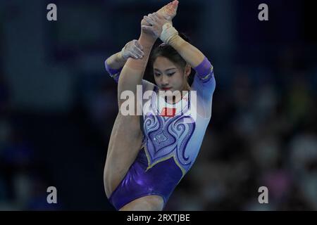 China's Zuo Tong competes on her way to a gold medal for the Artistic ...