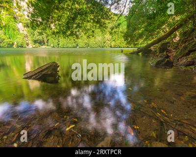 Lagoa do Congro lake at Sao Miguel island, Azores, Portugal Stock Photo ...