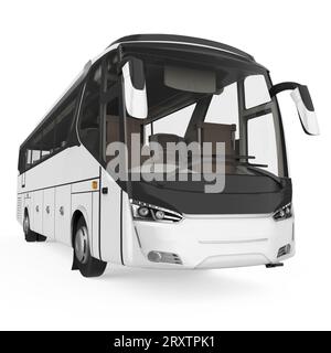 Coach Travel Bus Isolated Stock Photo - Alamy