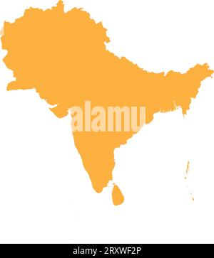 ORANGE CMYK color map of SOUTHEAST ASIA Stock Vector Image & Art - Alamy