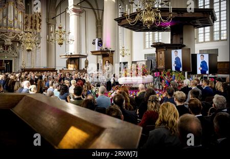 AMSTERDAM - Mayor Femke Halsema gives a speech during the funeral ...