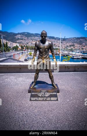 Front view of the CR7 Museum in Funchal, Madeira, dedicated to ...