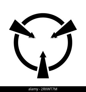 Circular Sign Static Device Symbol Stock Vector Image & Art - Alamy