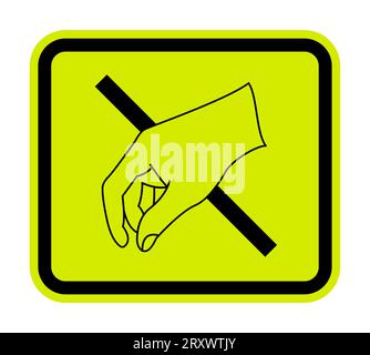 Warning Sign Static Sensitive Hazard Symbol Stock Vector Image & Art ...