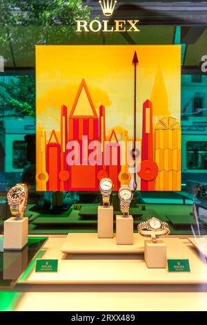 Watches of Switzerland watch store in Old Bank street, Manchester city ...