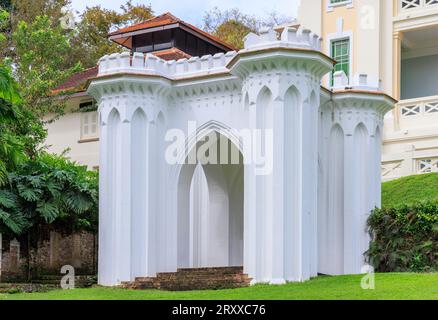 Memorial to James Brooke Napier and Fort Canning Centre at Fort Canning ...