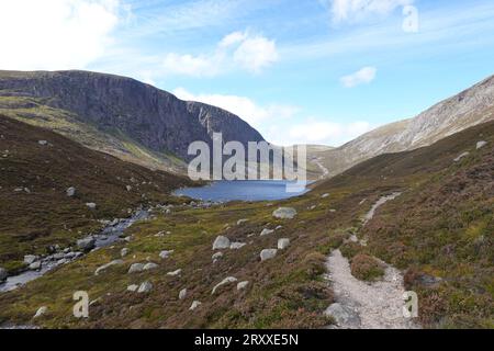 Alt an Dubh Loch, White Mounth, Balmoral Estate, Scottish Highlands, UK ...