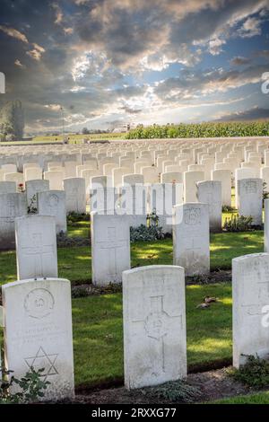 Canada Farm war cemetery, Belgium Stock Photo - Alamy