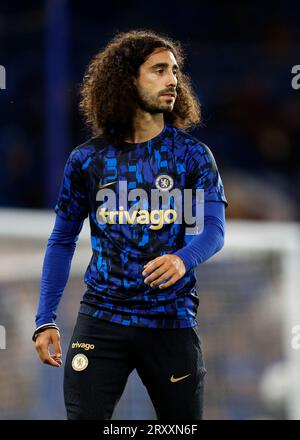 Chelsea's Marc Cucurella warms up ahead of the Carabao Cup semi-final ...