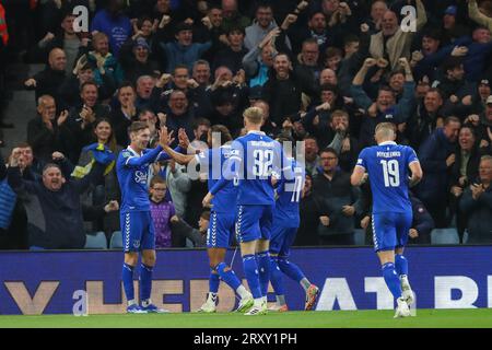 James Garner of Everton celebrates his goal to make it 0-1 during the ...