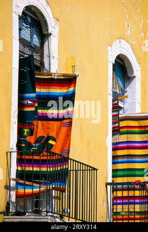 Souvenir rugs, Merida, Yucatan, Mexico Stock Photo - Alamy