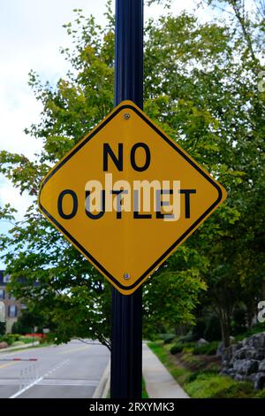 No Outlet street sign Stock Photo - Alamy