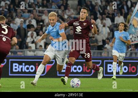 Gustav Isaksen of SS Lazio during the Champions League Group E football ...