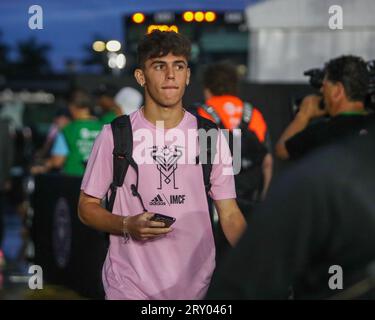 Noah Allen arriving for Inter Miami CF v New York City FC, MLS, at DRV ...