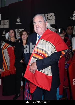 Chief Geoffrey Standing Bear attends premiere of the movie Killer os ...