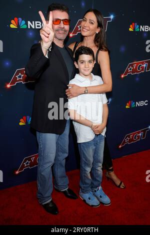 Lauren Silverman, Simon Cowell and Eric Cowell arriving to the "America ...