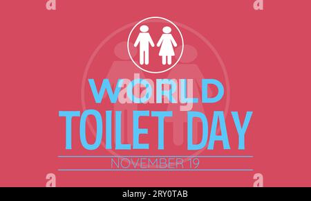 World Toilet Day Vector Banner Illustrating Hygiene, Sanitation and ...