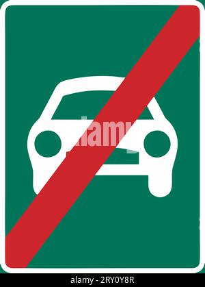 End of expressway signs, Road signs in the Philippines Stock Vector ...