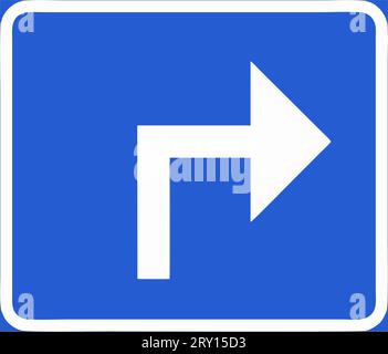 Direction sign, Additional panels, Road signs in Sweden Stock Vector ...