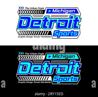 Detroit Michigan urban modern sports typeface superior vintage ...